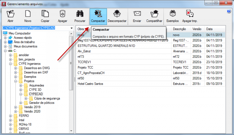 Como Compactar Obras (cyp)? - MULTIPLUS