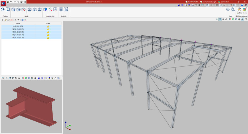 IMPORTANDO UMA OBRA DO METÁLICAS 3D/CYPE 3D/CYPECAD – CYPE CONNECT | MULTIPLUS